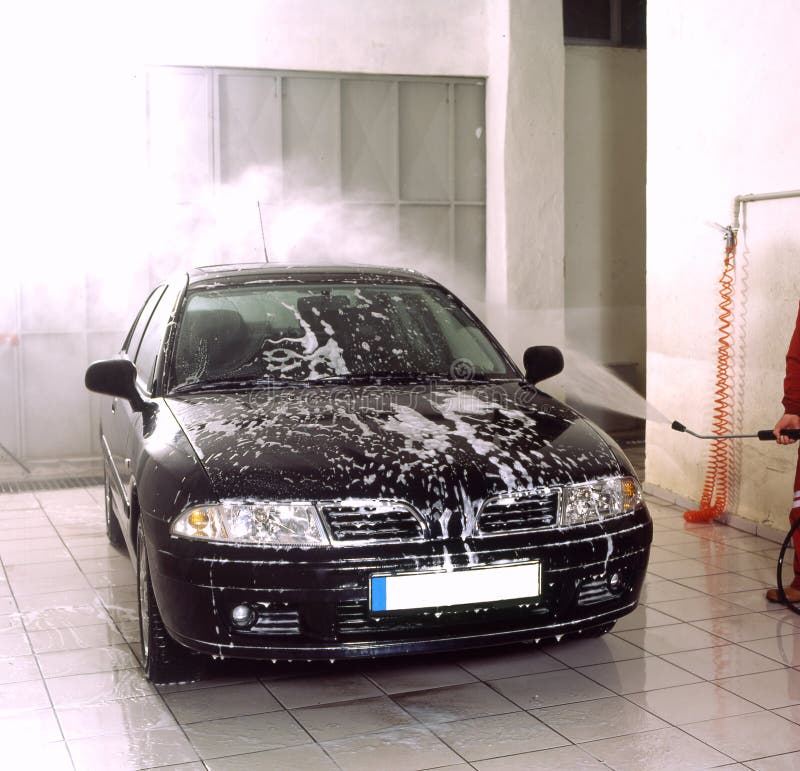 Car Wash Day Front End Cleaning Stock Image - Image of soap, motor: 725835
