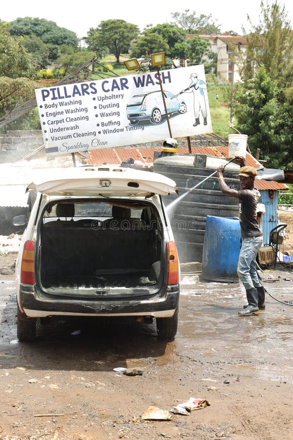 Car wash in Africa editorial photo. Image of wash, hand - 174846966