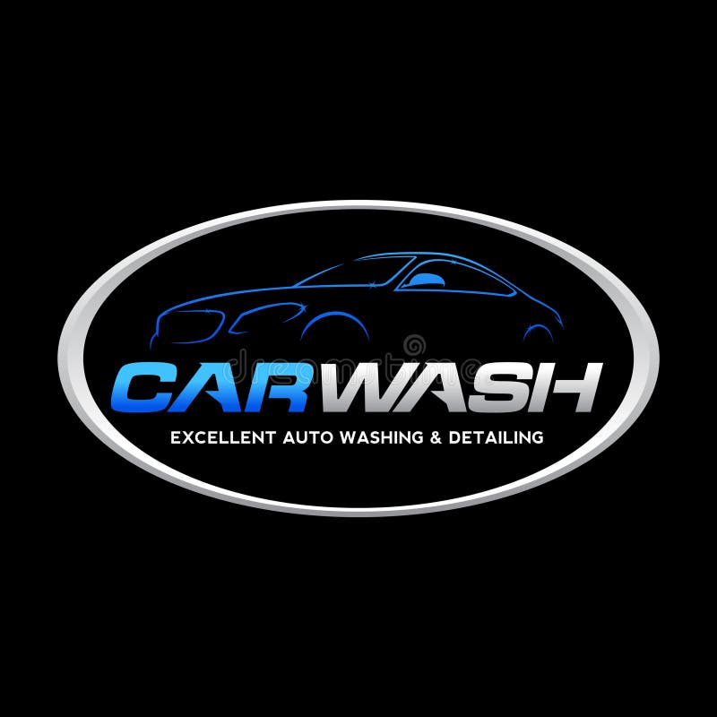 Car Wash and Car Detailing Logo Design Vector Stock Vector ...