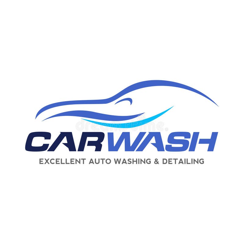 Car Wash and Car Detailing Logo Design Vector Stock Vector ...