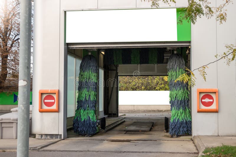 Car Wash exit stock photo. Image of banner, perspective - 103162212