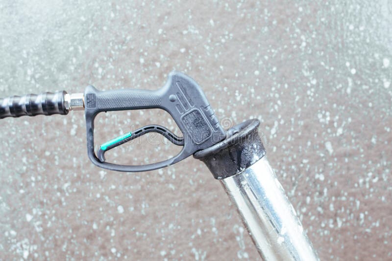 A car wash gun . stock photo. Image of service, bucket - 213180038