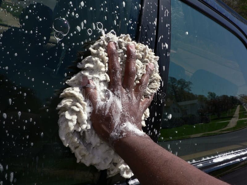Car Wash - Hand Using Cloth Stock Image - Image of soap, care: 2296195