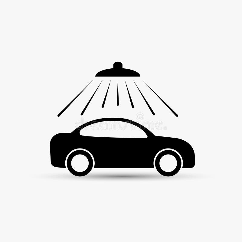 No Car Wash Sign. Vector Carwash Prohibiting Symbol Stock Vector ...