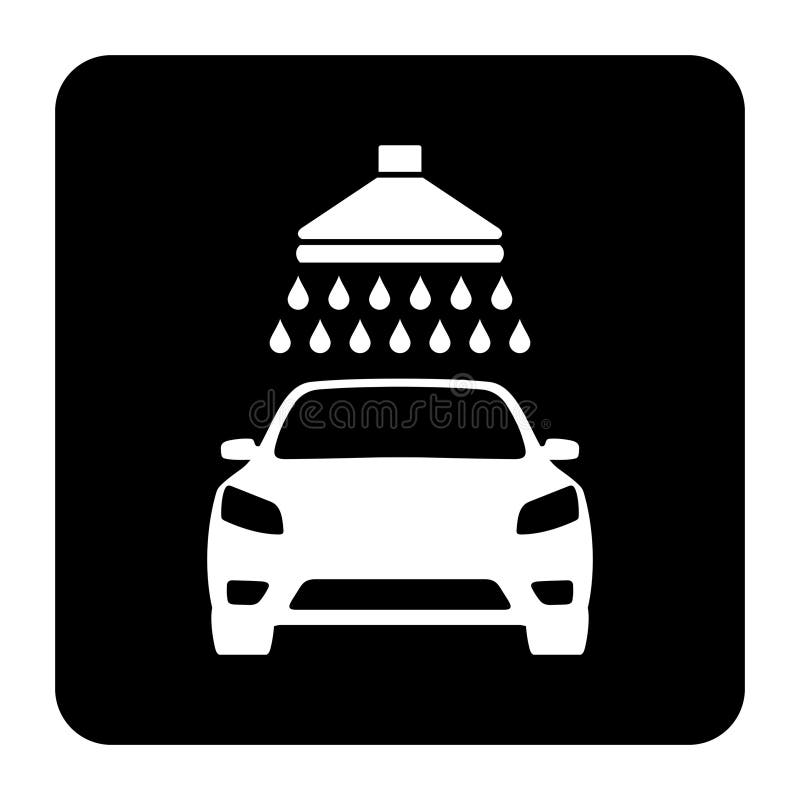 Car wash icon stock illustration. Illustration of vector - 303943616