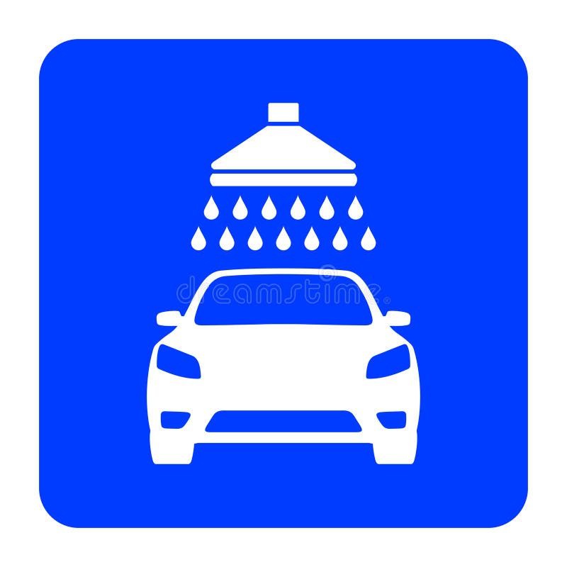 Car wash icon stock illustration. Illustration of symbol - 303943618