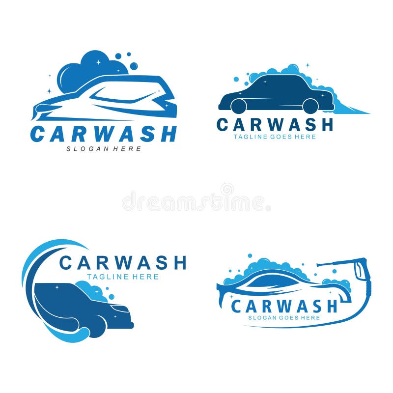 Car Wash Logo Vector Design Template Stock Illustration - Illustration ...