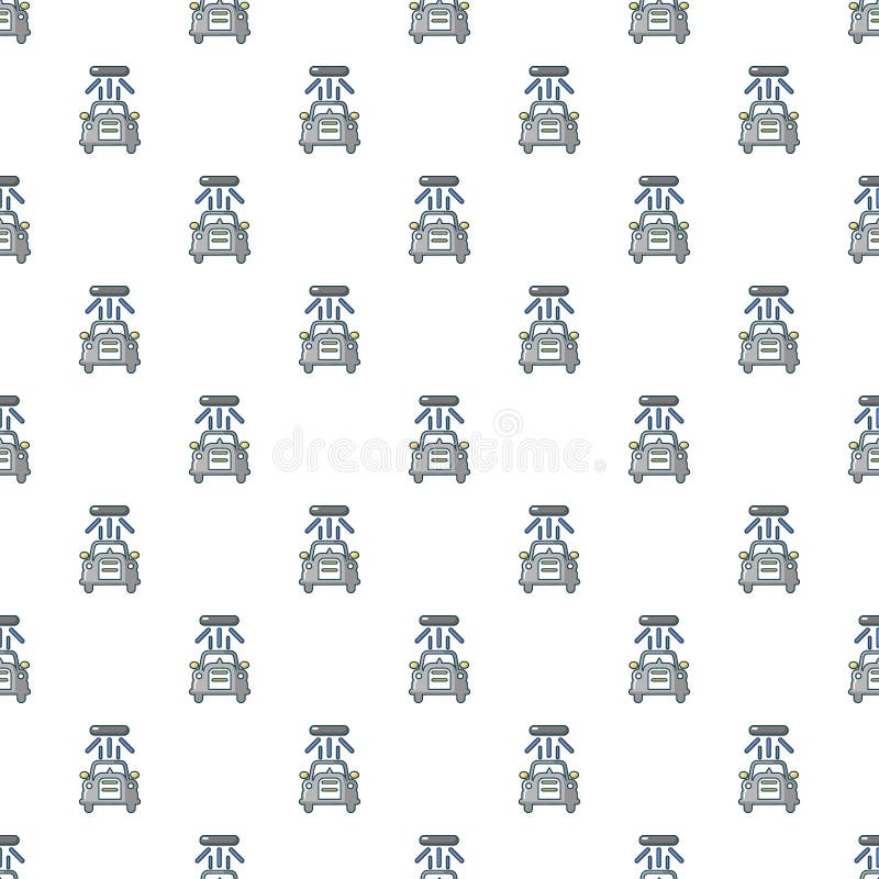 Car wash pattern seamless stock vector. Illustration of facilities ...