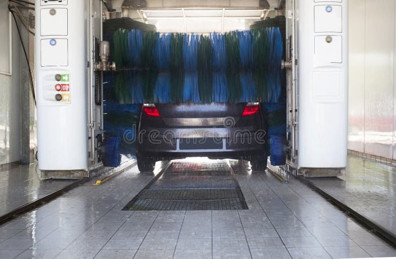 Car wash in progress stock photo. Image of froth, transportation - 50083936