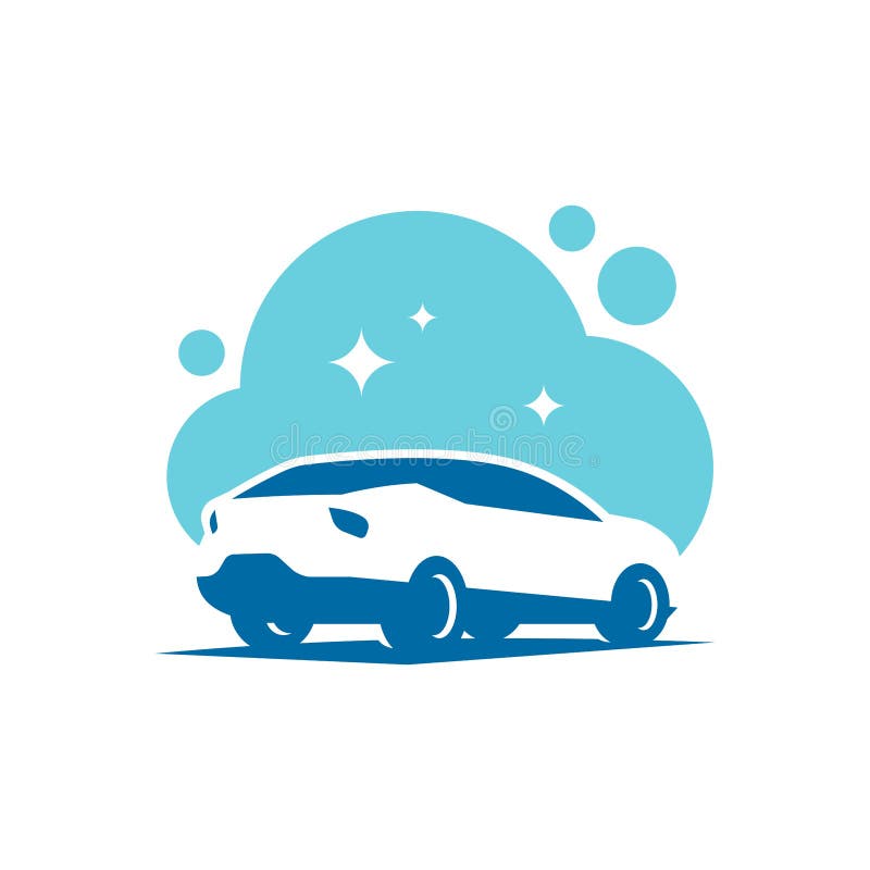 Car Wash Shadow Logo, Simple and Elegant Stock Vector - Illustration of ...