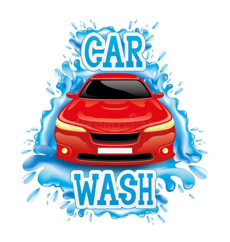 Car wash. stock vector. Illustration of clean, poster - 41200642
