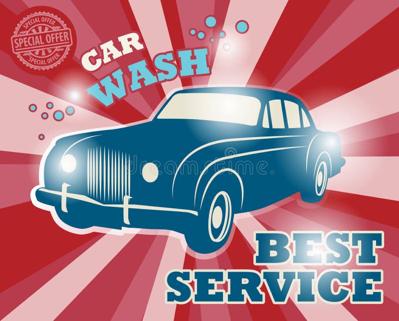 Retro Car Service Sign Stock Illustrations – 13,629 Retro Car Service ...