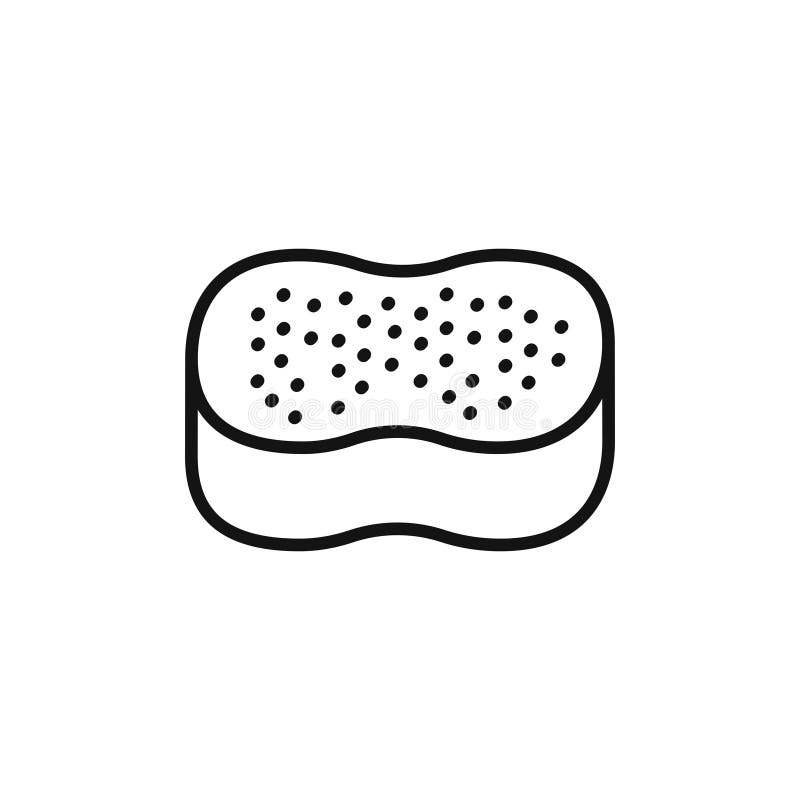 Sponge Icon Clipart Logotype Isolated Vector Illustration Stock ...
