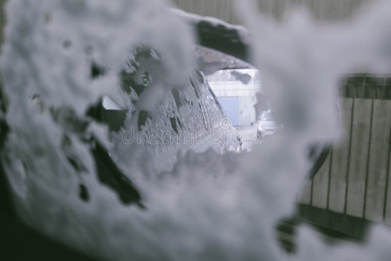 Car Wash, View from the Inside Stock Photo - Image of transport ...