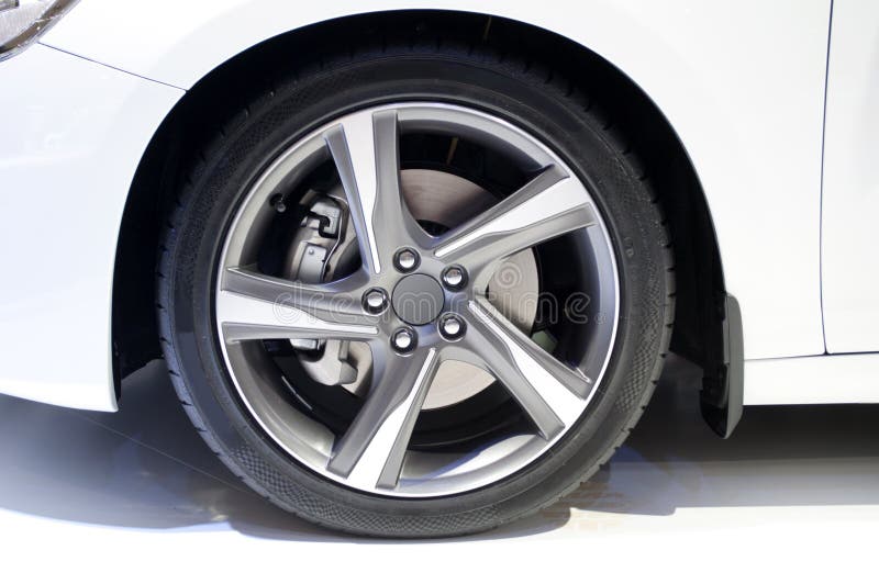 Car wheel stock photo. Image of piece, automotive, black - 22343390