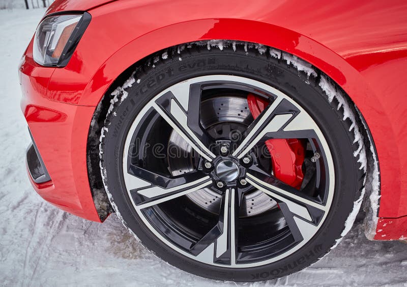 Car Wheel Background, Car Elements Close View Stock Photo - Image of ...