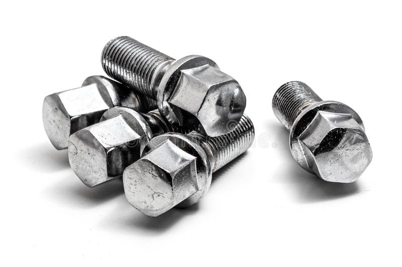 Lug nut Car wheel bolt set stock image. Image of background - 216046601