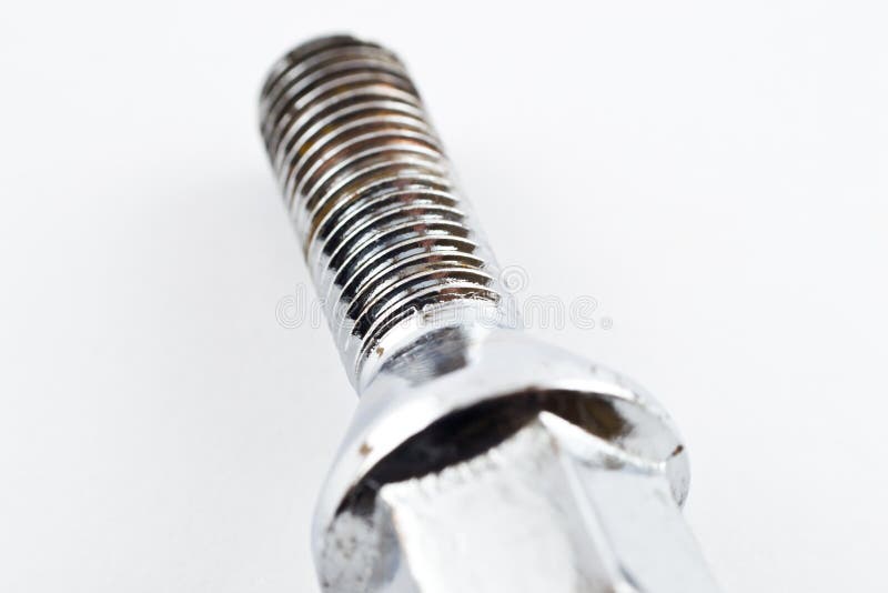 Car wheel bolt stock photo. Image of isolated, bolt, dirty - 62442576