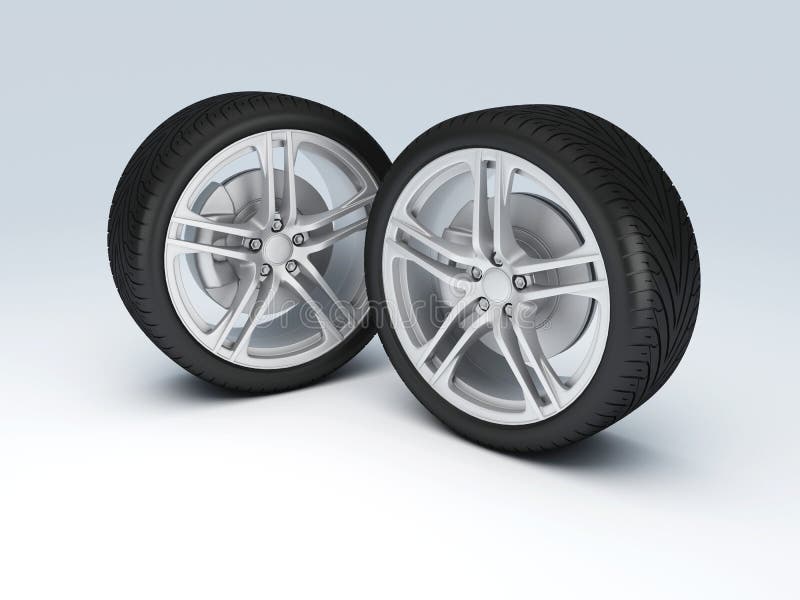 Car Wheel. Concept design stock illustration. Illustration of chrome ...