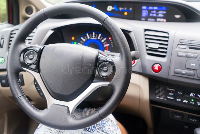 Car wheel with dashboard stock image. Image of looking - 88357119