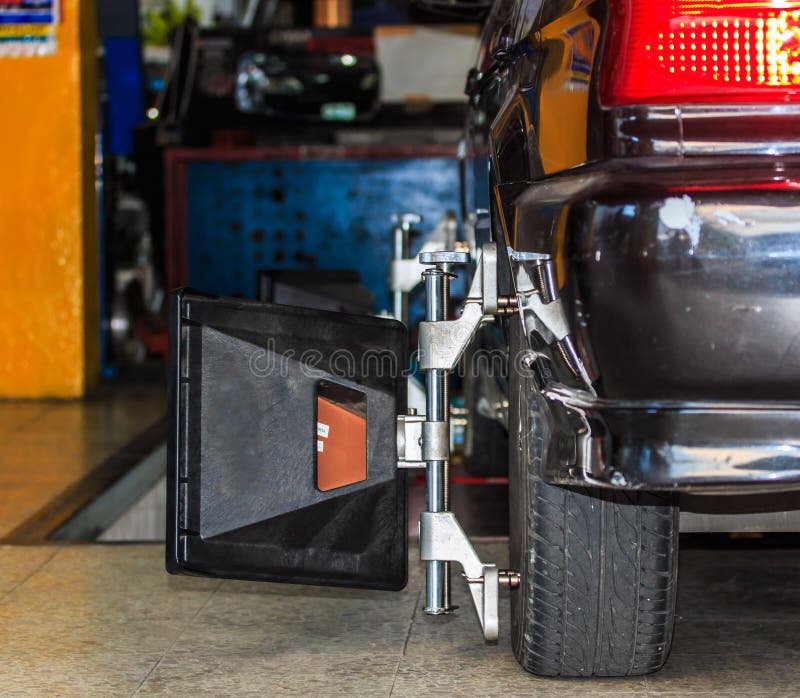 Automobile Car Wheel Alignment Stock Photo - Image of mechanical ...