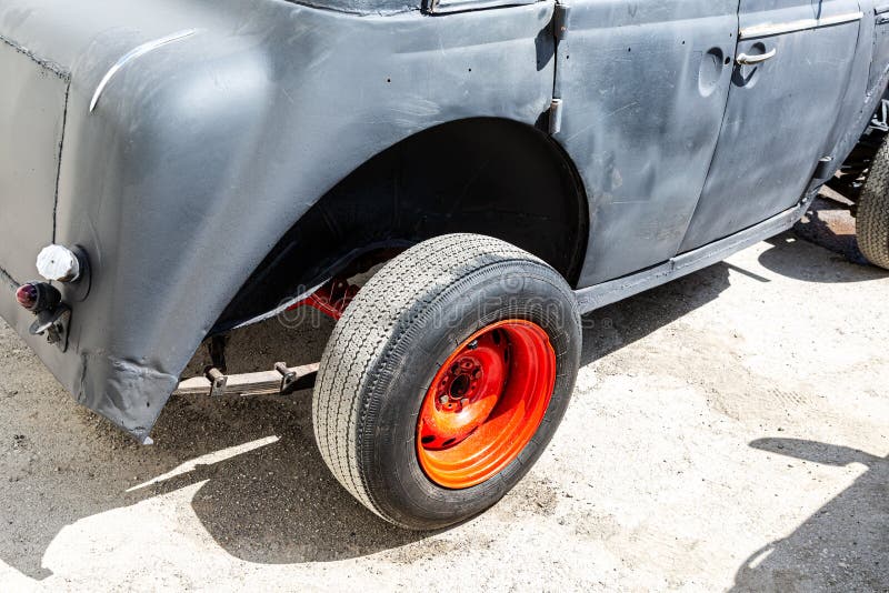 Car Wheel of Hot Rod Vehicle Editorial Photo - Image of tuning, design ...