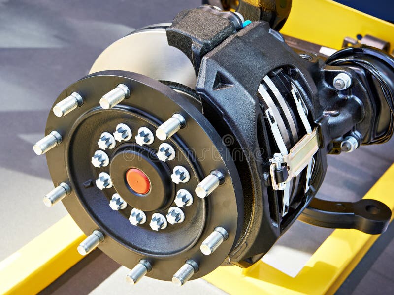 Wheel hub and brake drum stock image. Image of machine - 119768205