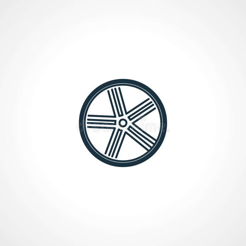Car Wheel Icon. Car Wheel Isolated Vector Icon Stock Vector ...