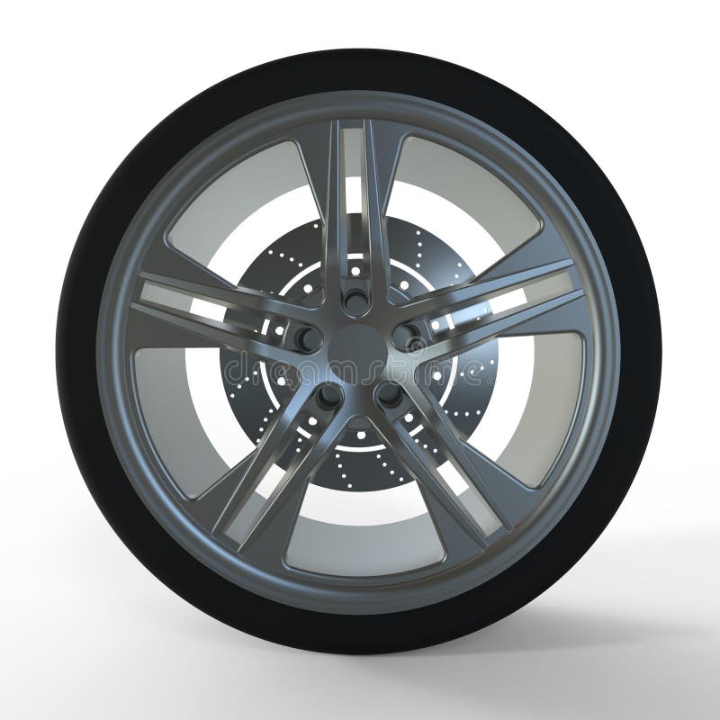 Car Wheel stock illustration. Illustration of wheel, auto - 53294921