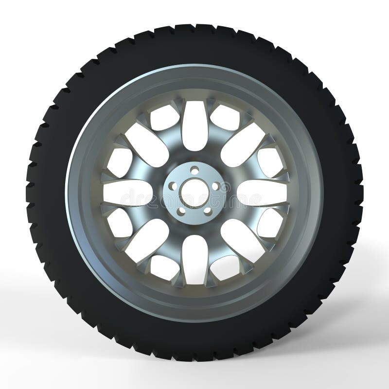 Car Wheel stock illustration. Illustration of background - 53295042