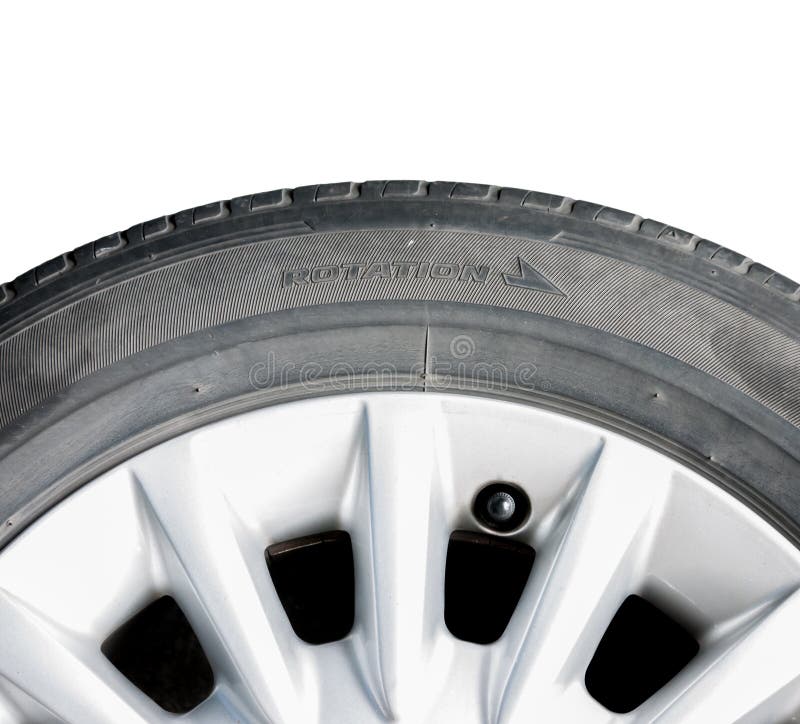 Car wheel isolated stock photo. Image of sidewall, radial - 30559176