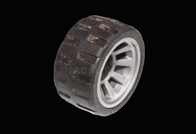 Car Wheel Isolated on White Background Stock Image - Image of black ...