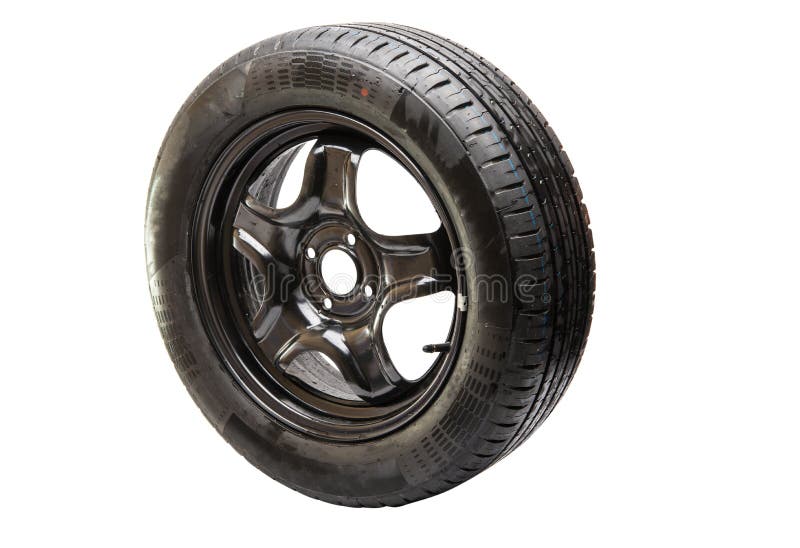 Car wheel isolated stock image. Image of safety, automobile - 66403277