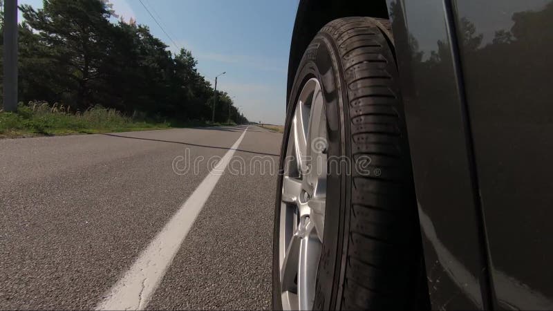 Car Wheel in Motion Close-up Stock Video - Video of hand, close: 180448479