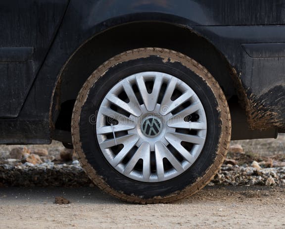 Car wheel with mud stock photo. Image of retro, vintage - 309770252