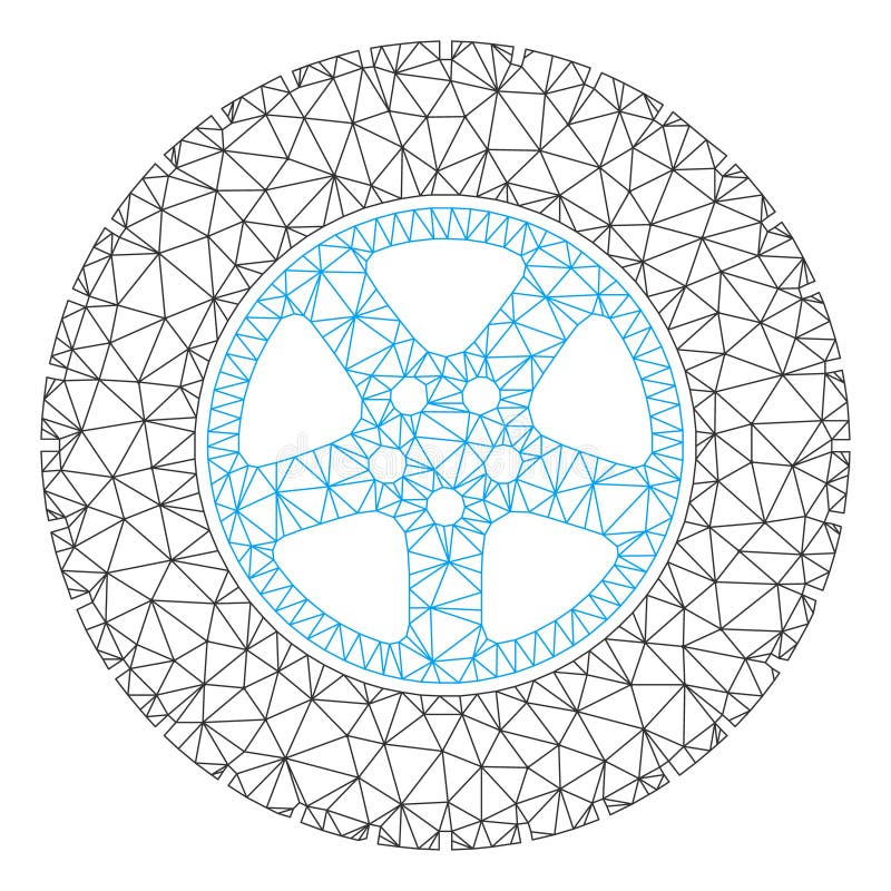 Car Wheel Polygonal Frame Vector Mesh Illustration Stock Vector ...