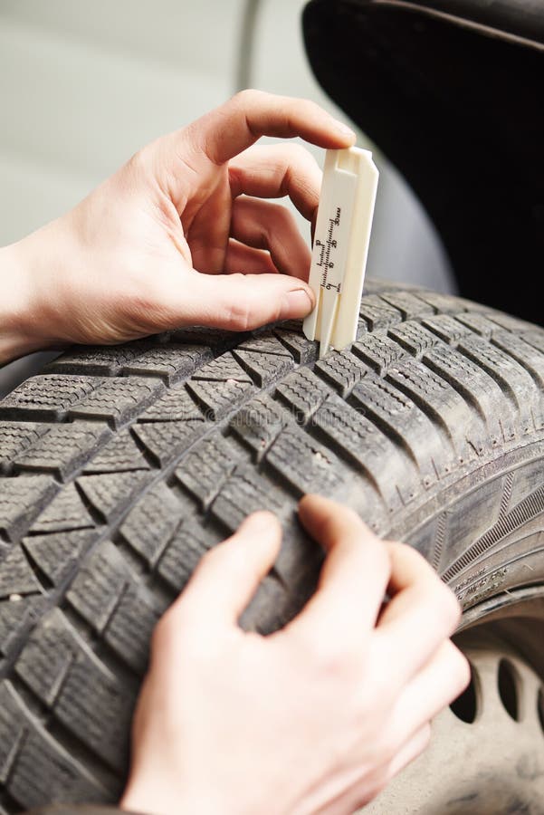 Car Wheel Protector Measurement Stock Image - Image of tyre, control ...