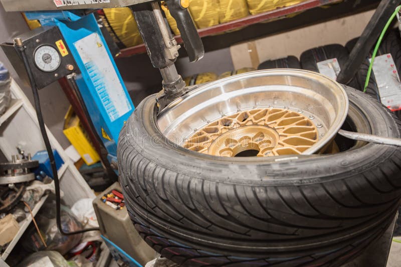 Car Wheel Repair, Brake Repair, Car Wheel and Brake Repair Stock Image ...