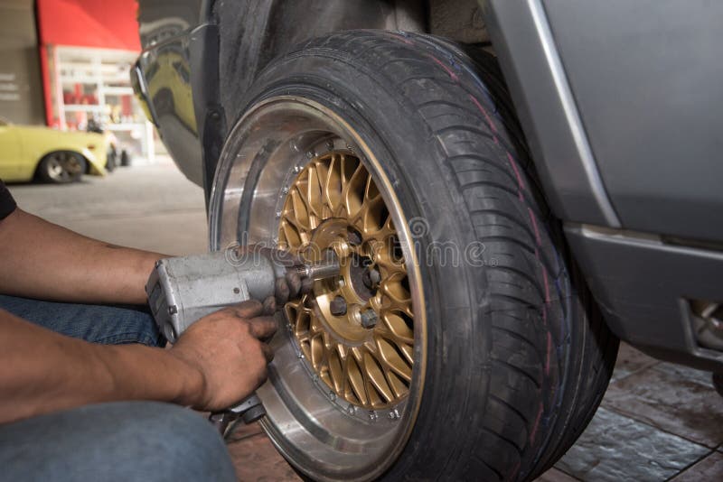 Car Wheel Repair, Brake Repair, Car Wheel and Brake Repair Stock Photo ...