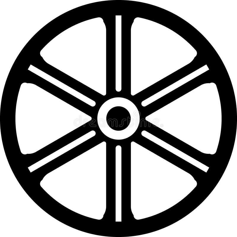 Car Wheel Rims Icon Vector Illustration. Stock Illustration ...