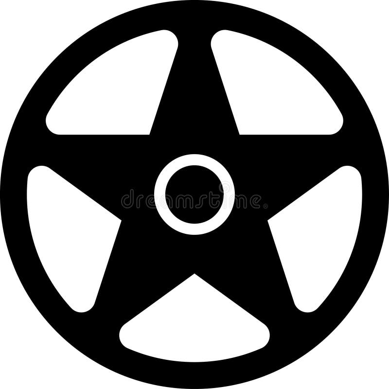 Car Wheel Rims Icon Vector Illustration. Stock Illustration ...