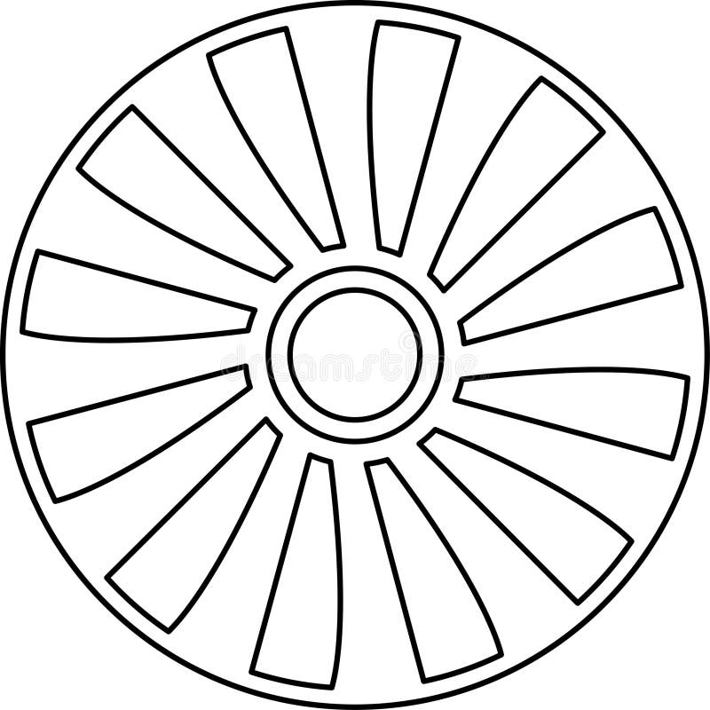 Car Wheel Rims Icon Vector Illustration. Stock Vector - Illustration of ...