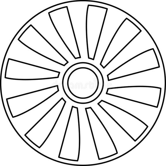 Car Wheel Rims Icon Vector Illustration. Stock Vector - Illustration of ...