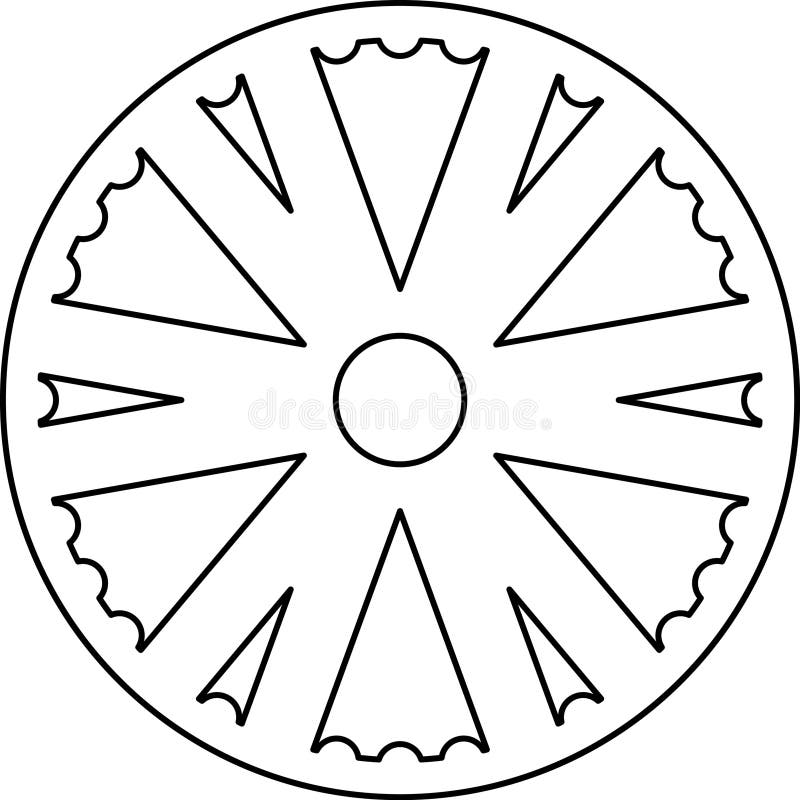 Car Wheel Rims Icon Vector Illustration. Stock Vector - Illustration of ...