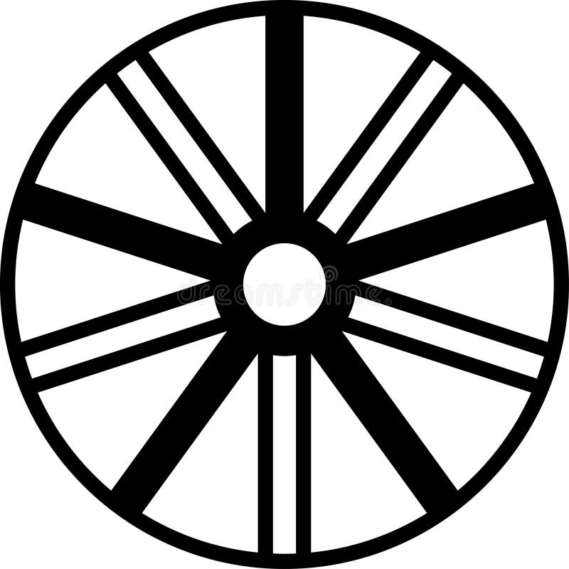 Car Wheel Rims Icon Vector Illustration. Stock Vector - Illustration of ...