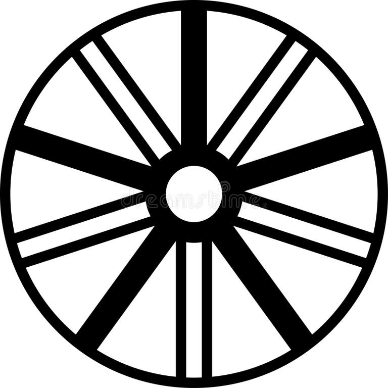 Car Wheel Rims Icon Vector Illustration. Stock Vector - Illustration of ...