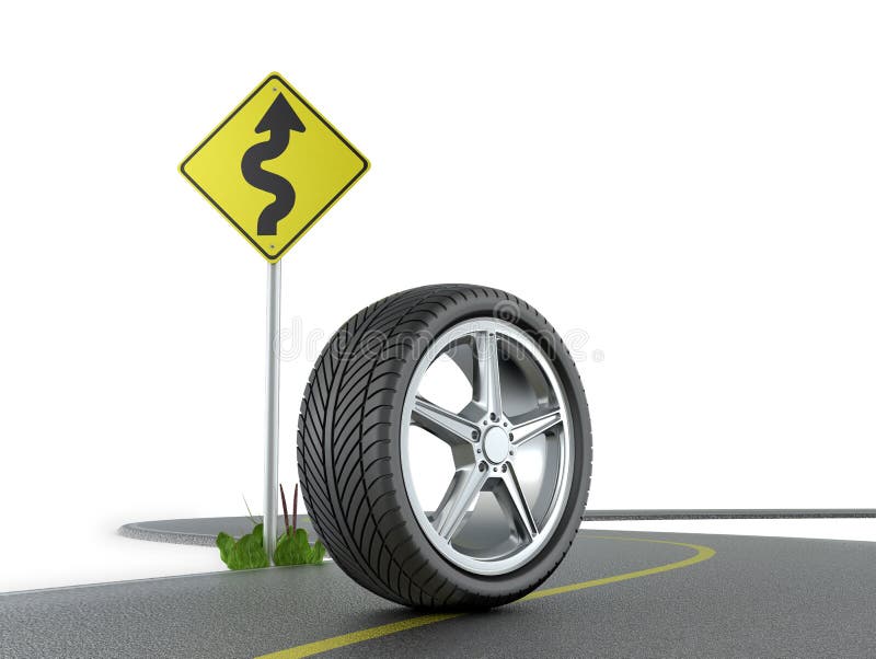Off Road Wheel on the Ground. Stock Illustration - Illustration of ...