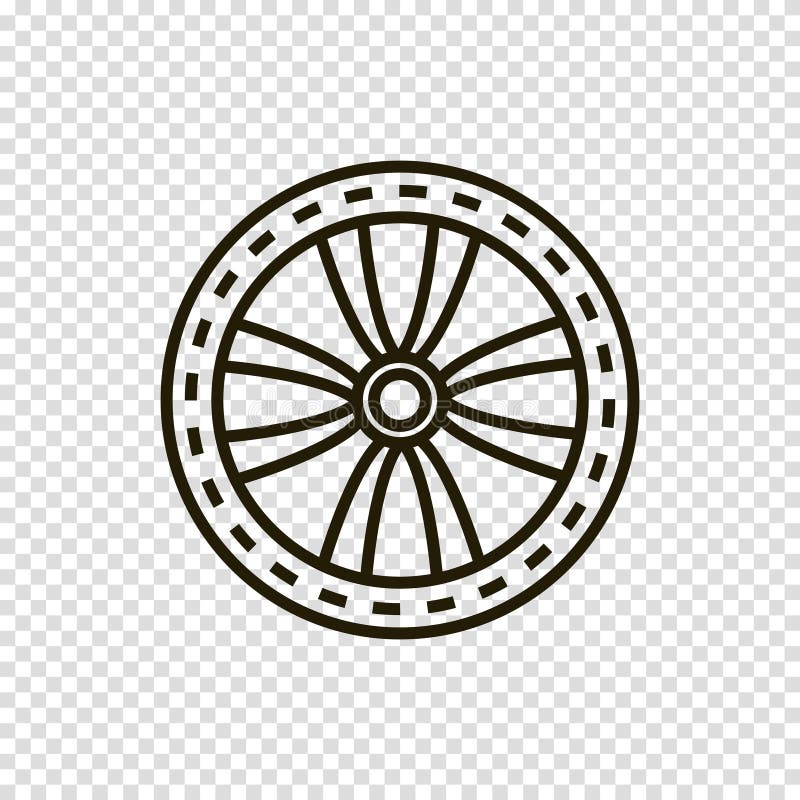 Car wheel vector icon stock vector. Illustration of tire - 112305876