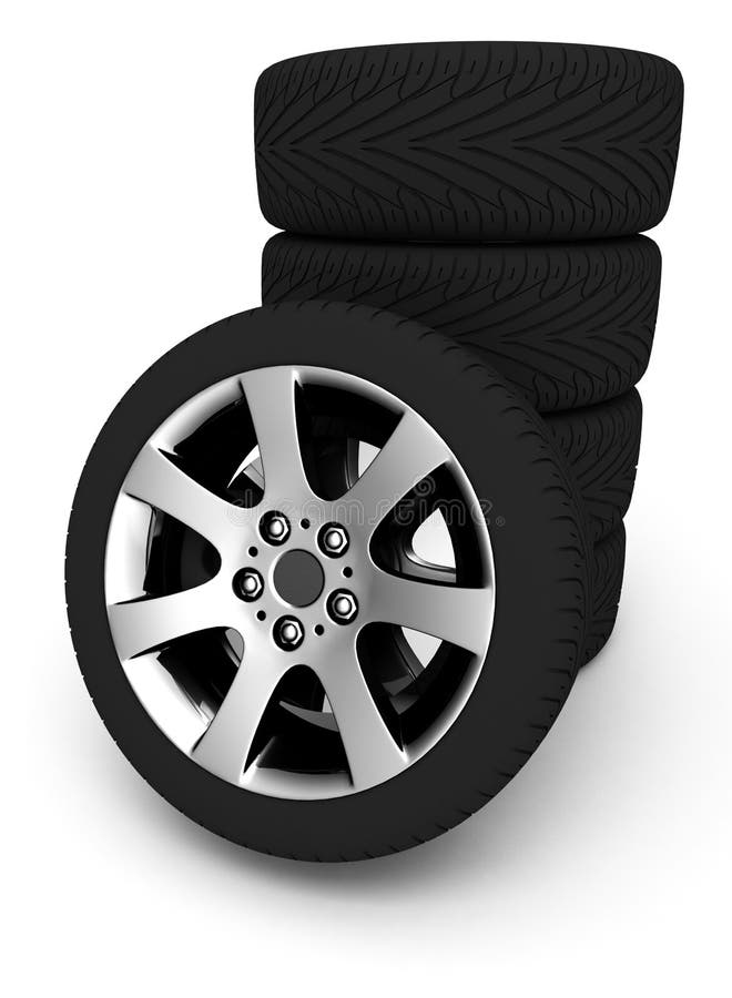 Car wheels stock illustration. Illustration of race, object - 25127253