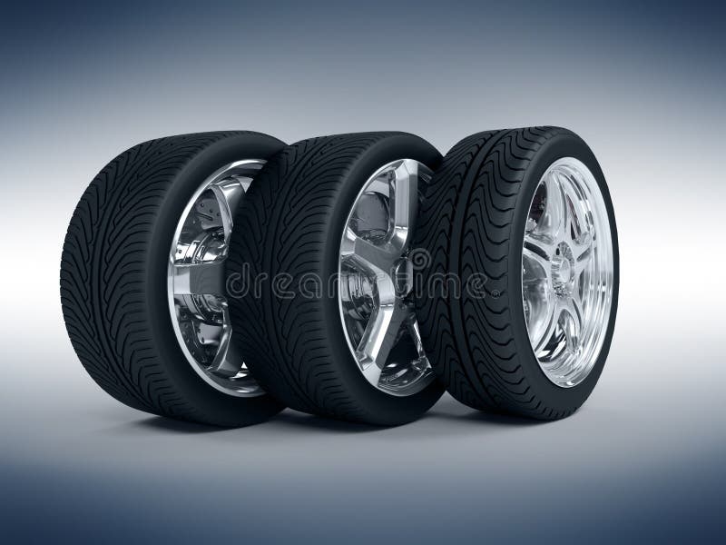 Car wheels stock illustration. Illustration of silver - 8446809